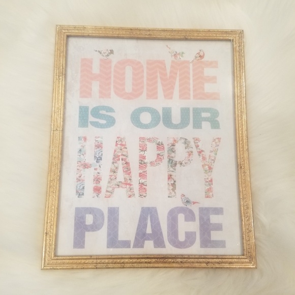 Wall Decor | Home Is Our Happy Place Wall Art | Poshmark